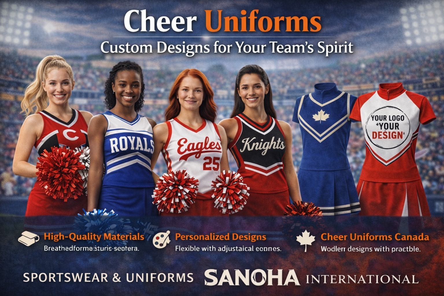 Cheer Uniforms: Custom Designs for Your Team’s Spirit