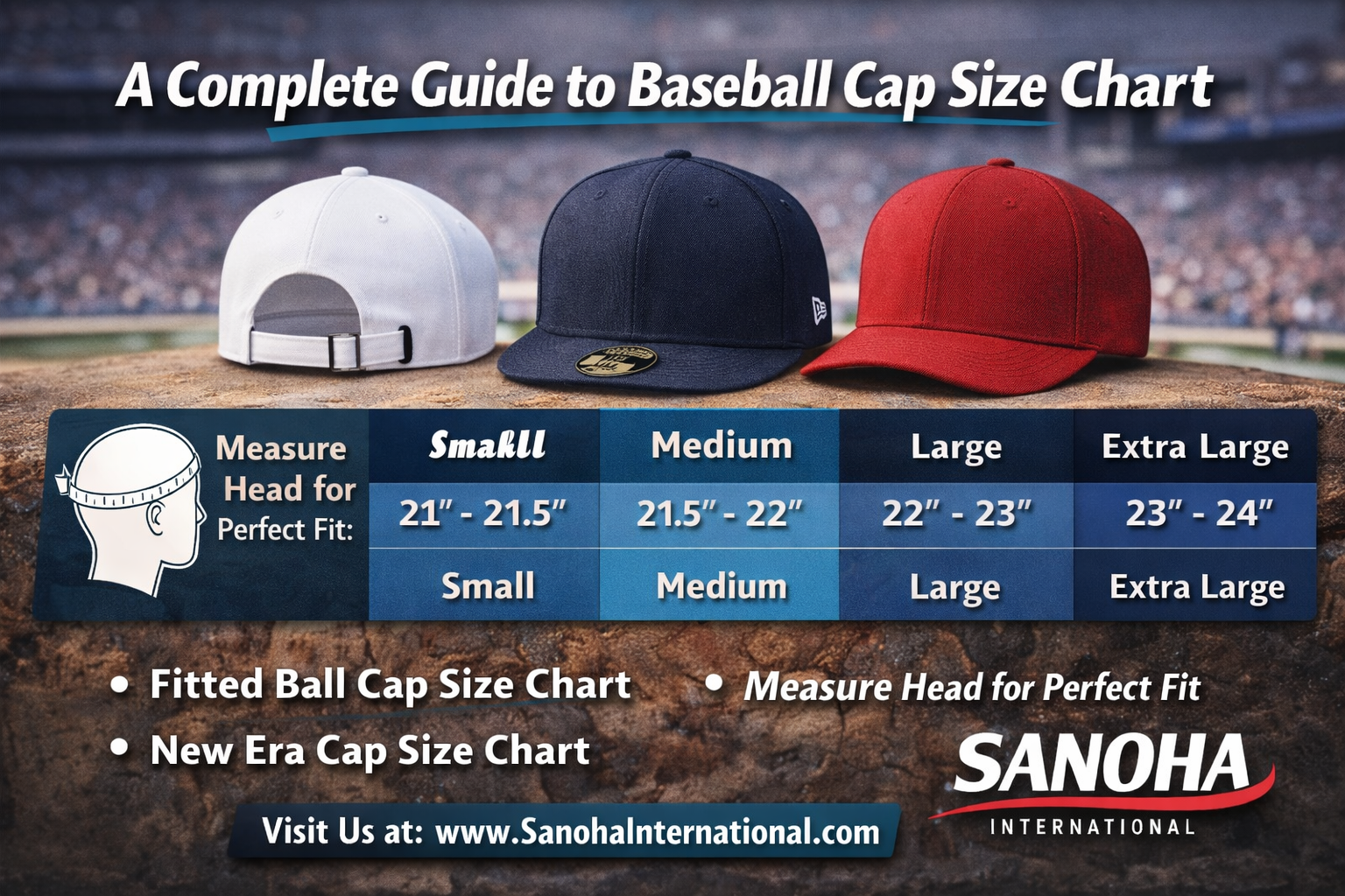 A Complete Guide to Baseball Cap Size Chart